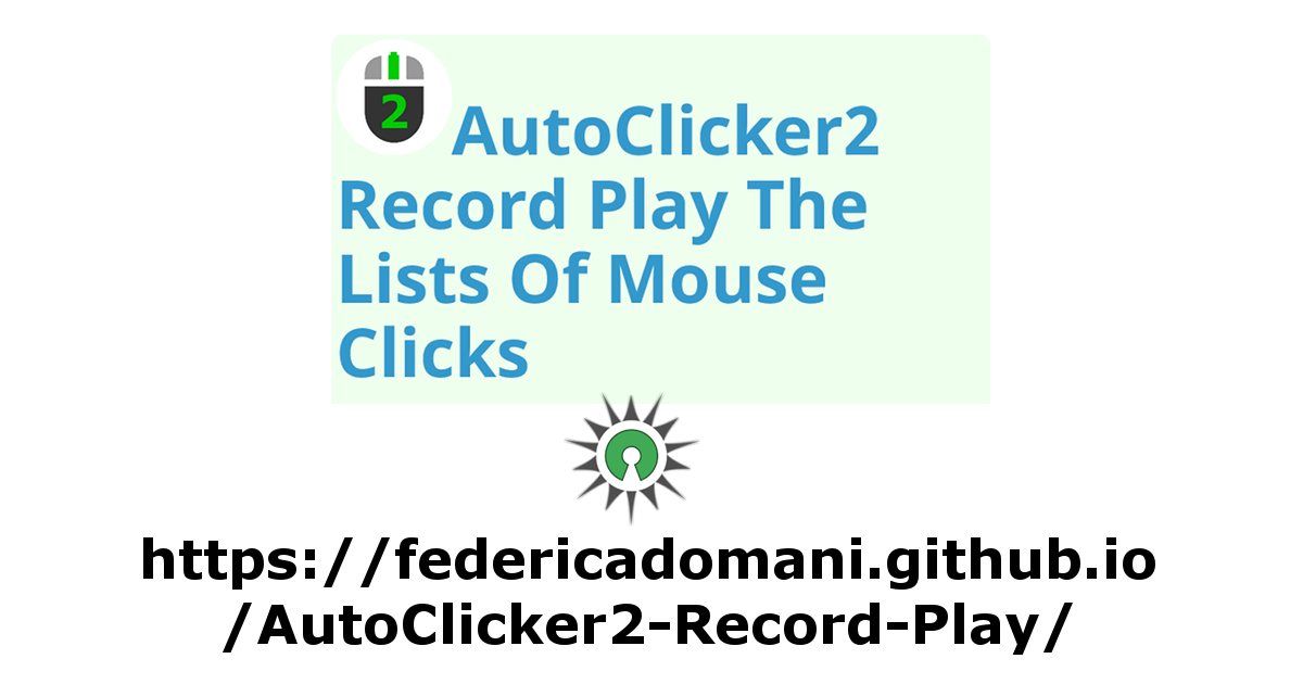 author of AutoClicker2 Record Play, modern OP Auto Clicker fork